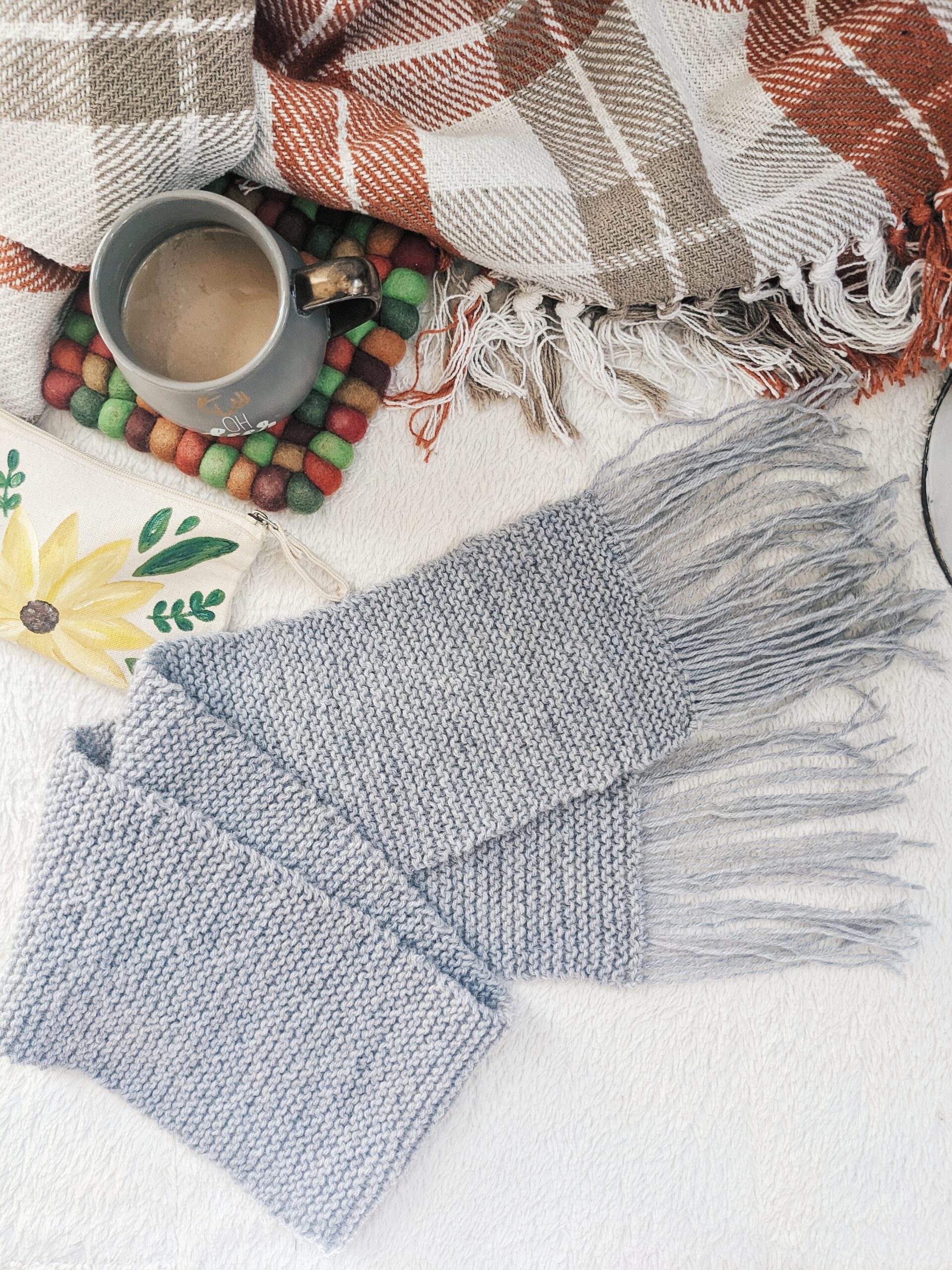 Homeschool Scarf Knitting Pattern - this yellow farmhouse