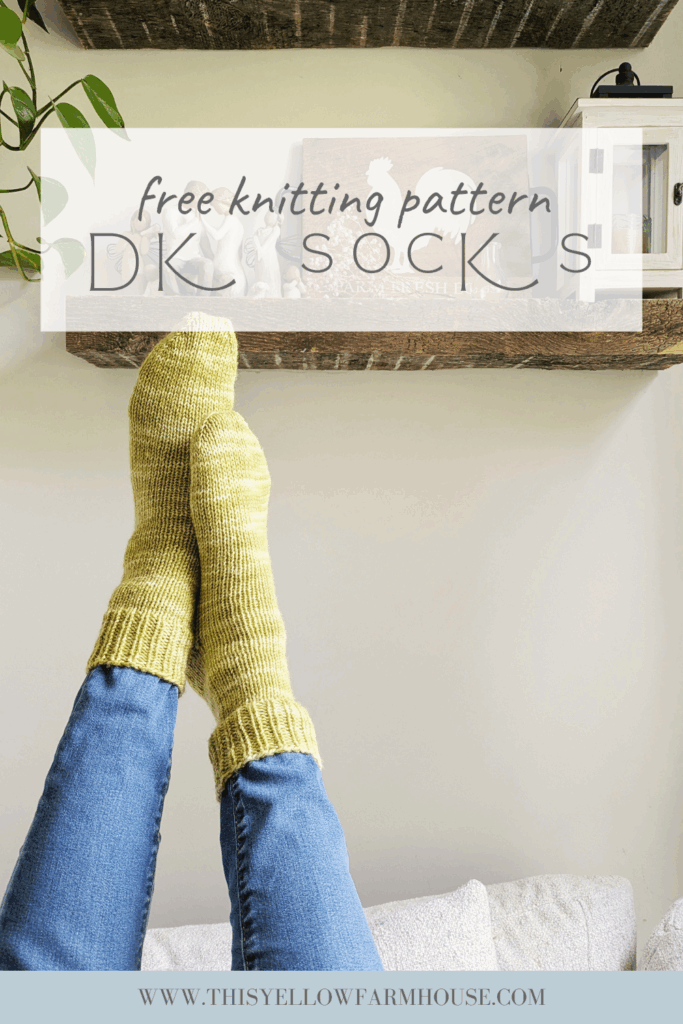 Free DK sock knitting pattern: birch hollow socks out now - this yellow ...