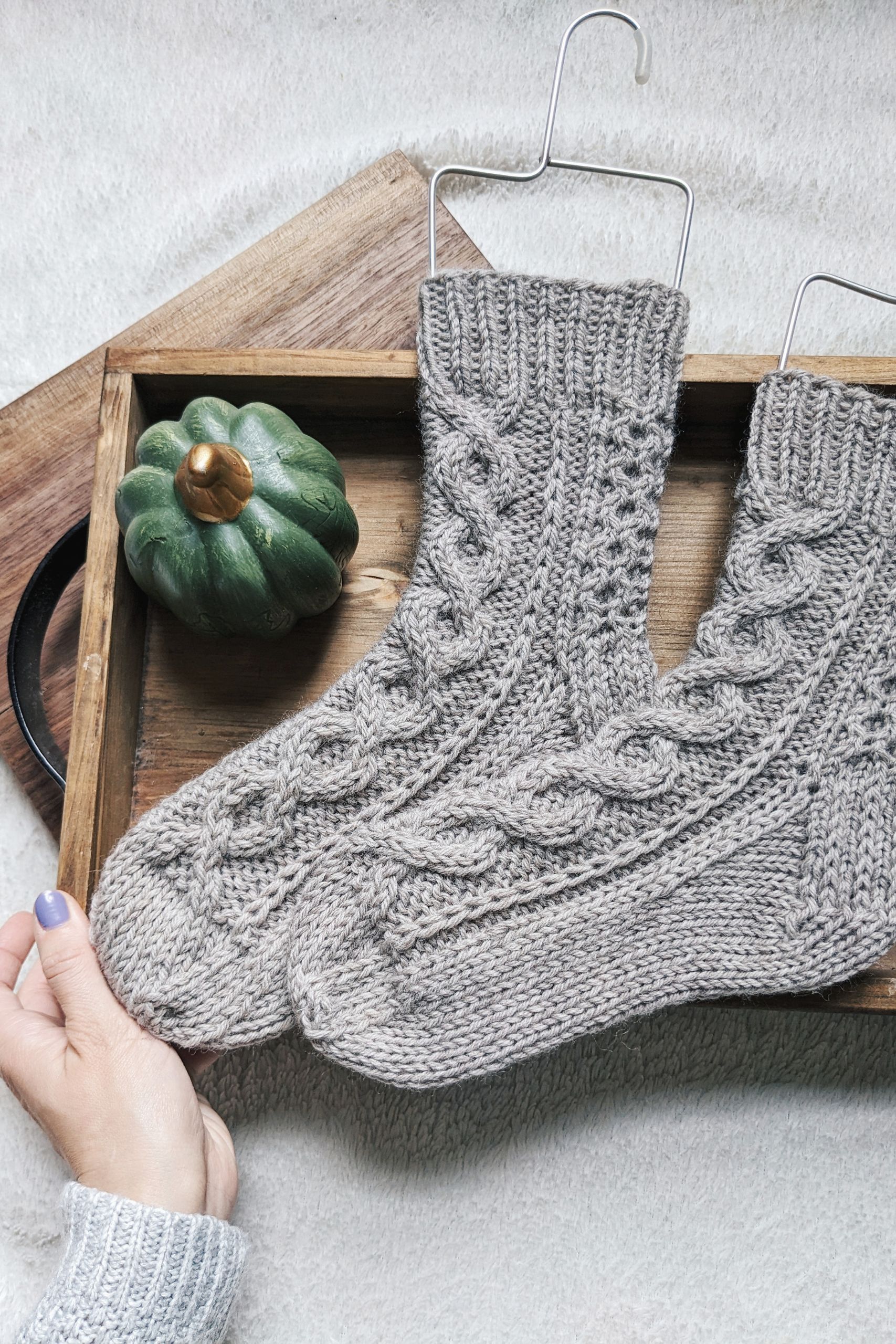 Cream Cabin Socks Knitting Pattern - this yellow farmhouse