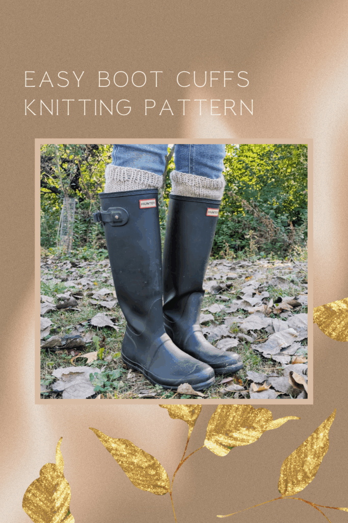 a free boot cuff pattern for fall 2025 - this yellow farmhouse