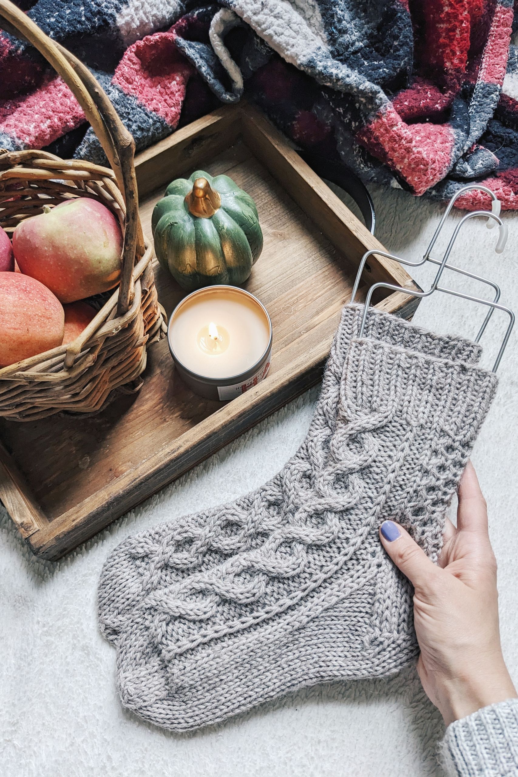 Cream Cabin Socks Knitting Pattern - this yellow farmhouse