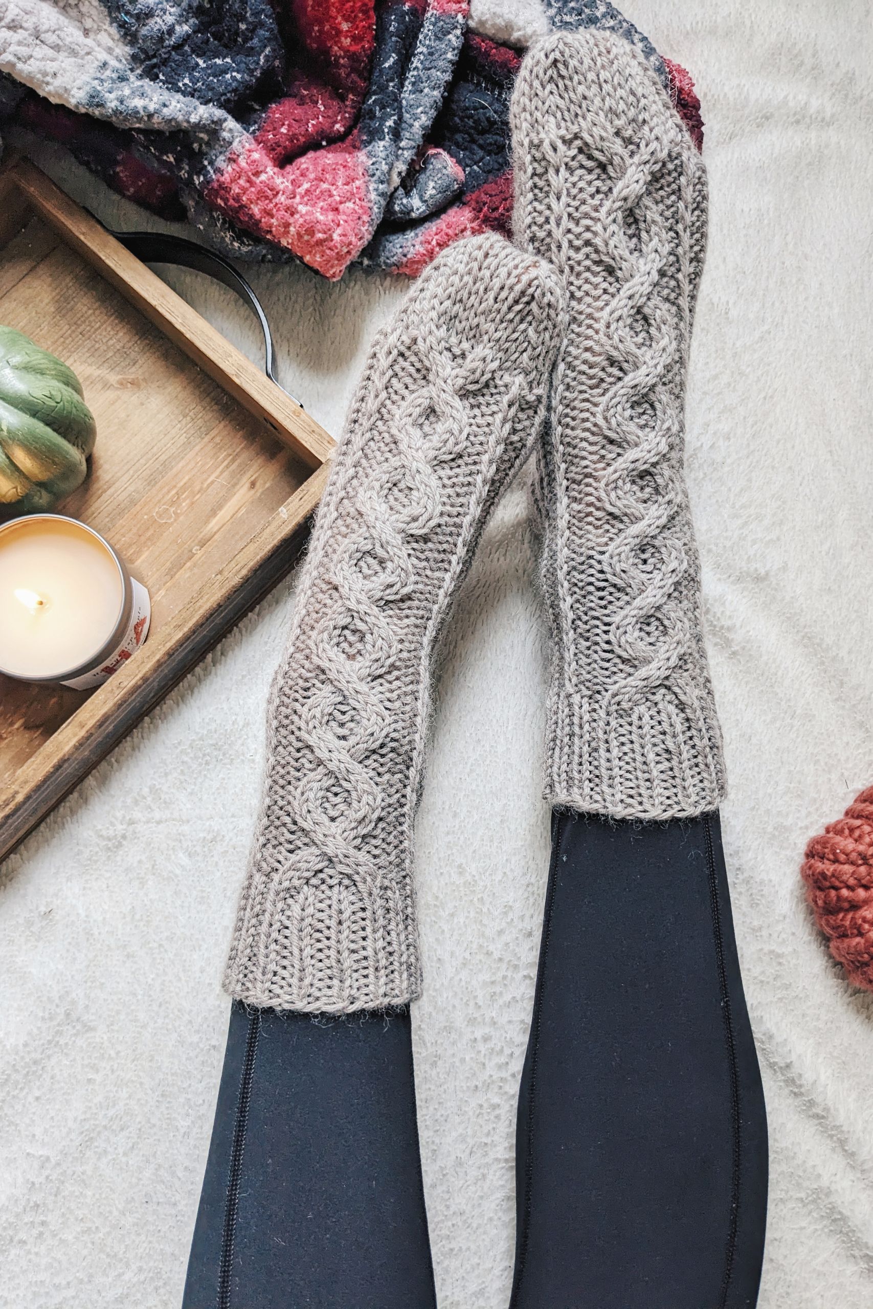 Cream Cabin Socks Knitting Pattern - this yellow farmhouse